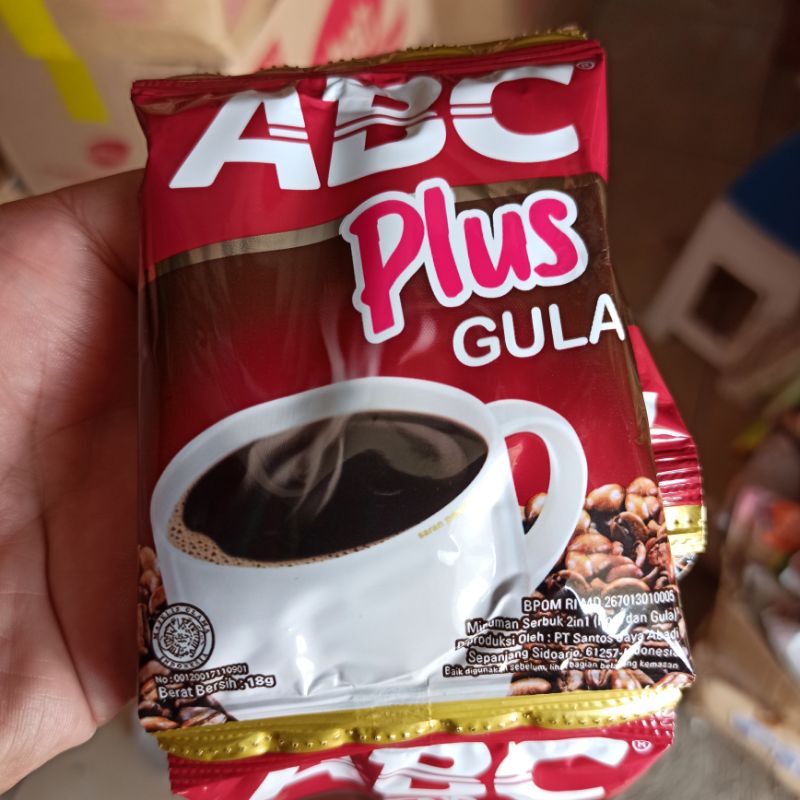 Jual Minuman Kopi ABC Plus Gula Coffee Instant Renceng Isi 10 Pcs | Shopee Indonesia