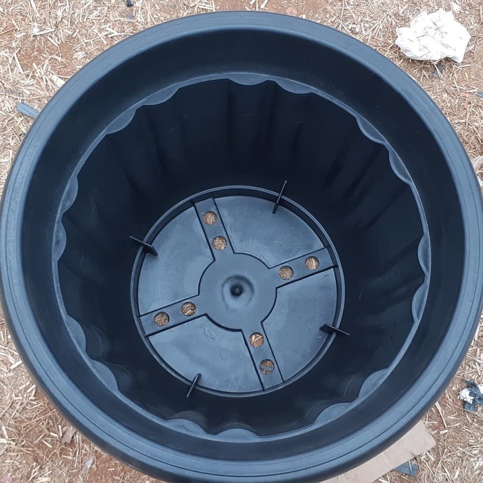 Jual pot bunga hitam diameter 50cm | Shopee Indonesia