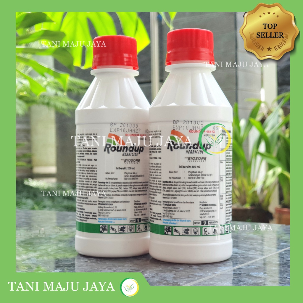 Jual Herbisida Roundup 486SL 200 ml ASLI ORIGINAL 100% Pembasmi ...