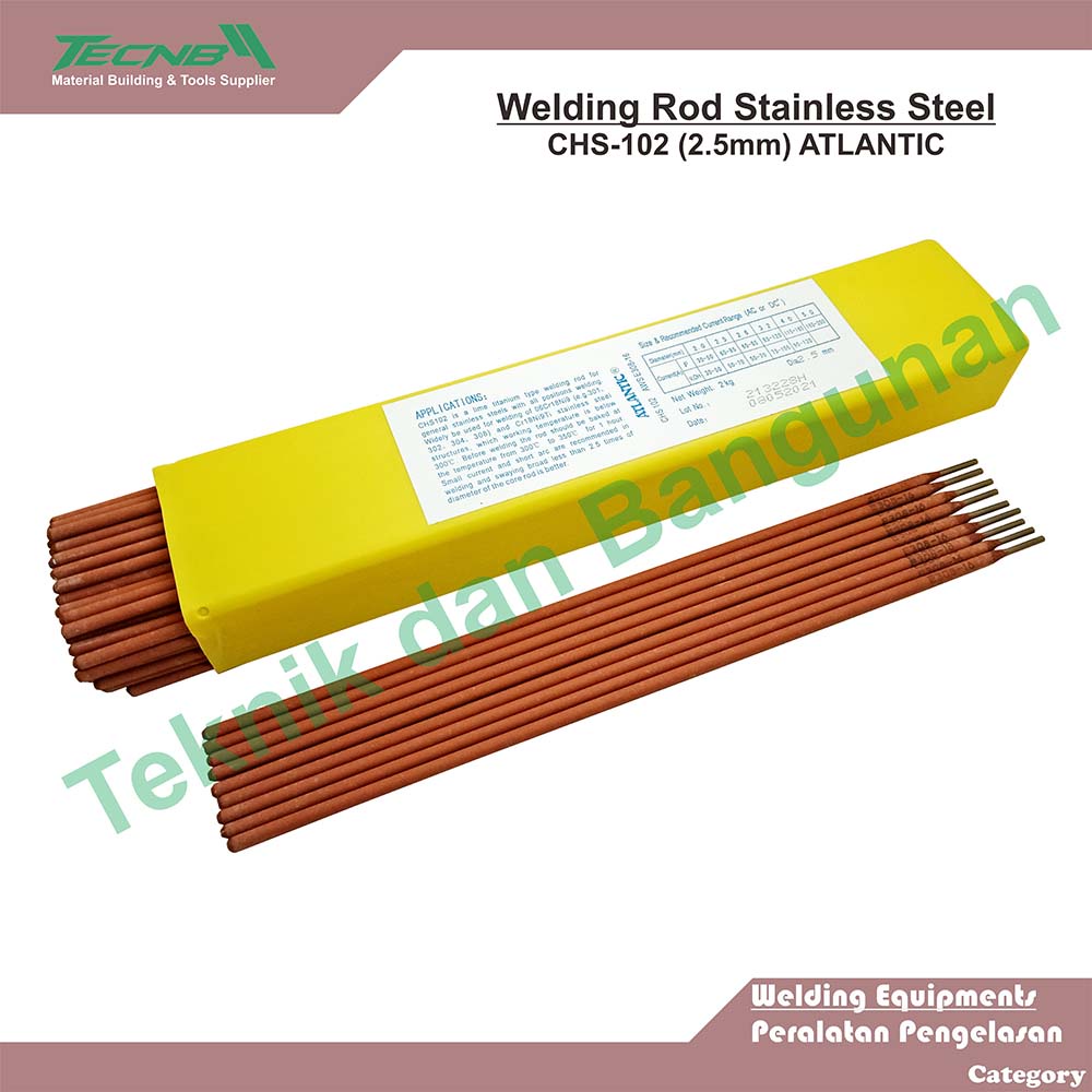 Jual ATLANTIC Welding Rod / K.Las CHS-102 2.5mm (Stainless Steel ...