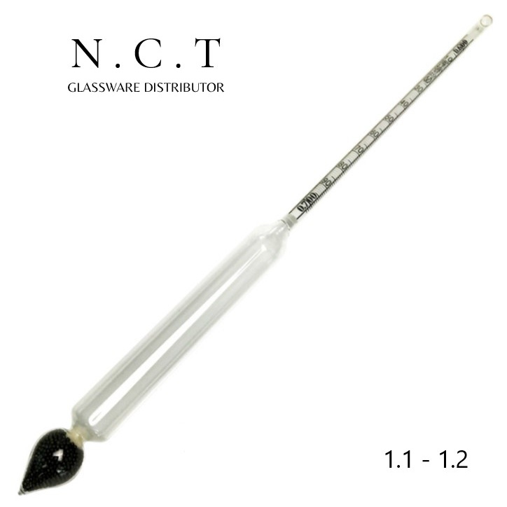 Jual Glass Density Meter / Glass Float Meter / Hydrometer Kaca 1.1-1.2 ...