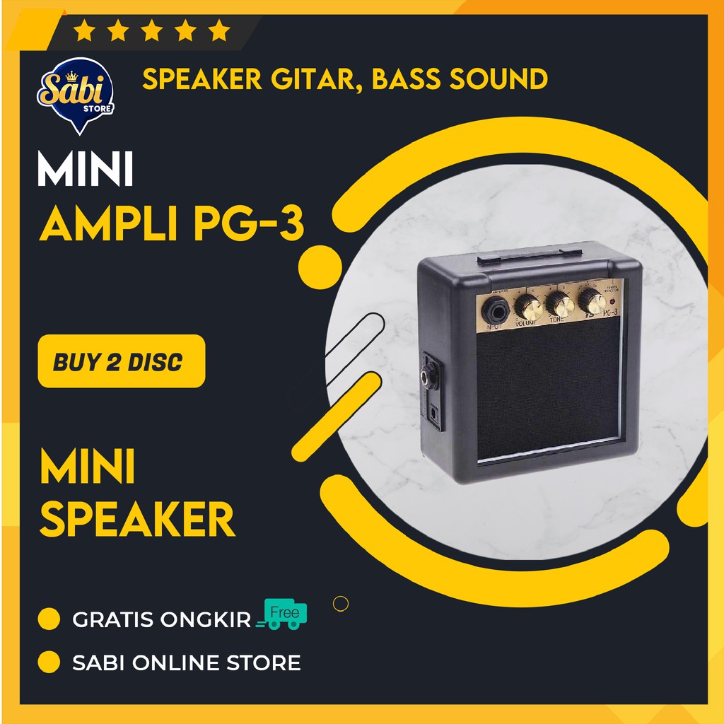 Jual SPEAKER BOX / MINI AMPLIFIER GITAR / BASS SOUND | Shopee Indonesia