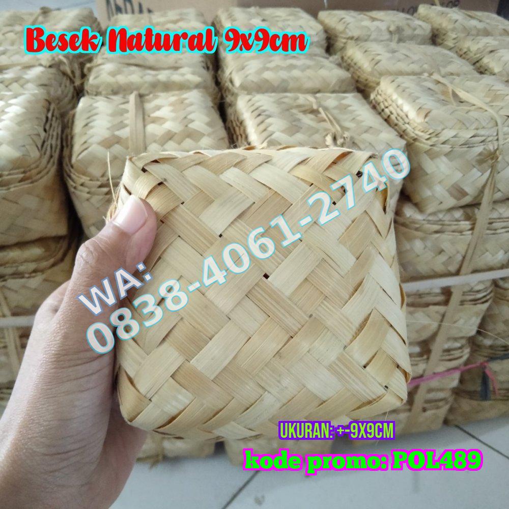 Jual Besek Bambu Besek Persegi Ukuran 9x9cm | Shopee Indonesia