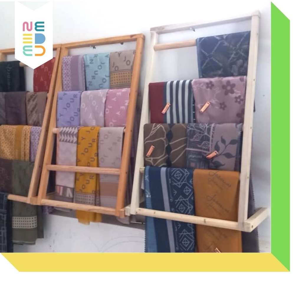 Jual NEEDED.ID JKT | Hanger Jilbab kayu/ Tempat Handuk, mukena, sajadah ...