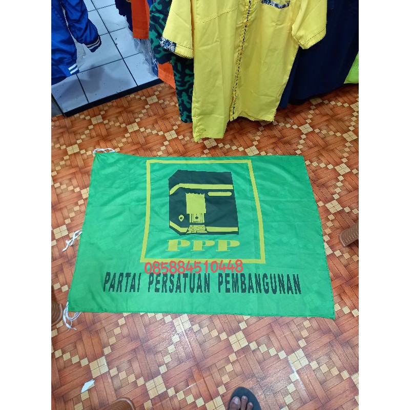 Jual BENDERA PARTAI PPP UKURAN 60×90CM PER 100 LEMBAR | Shopee Indonesia