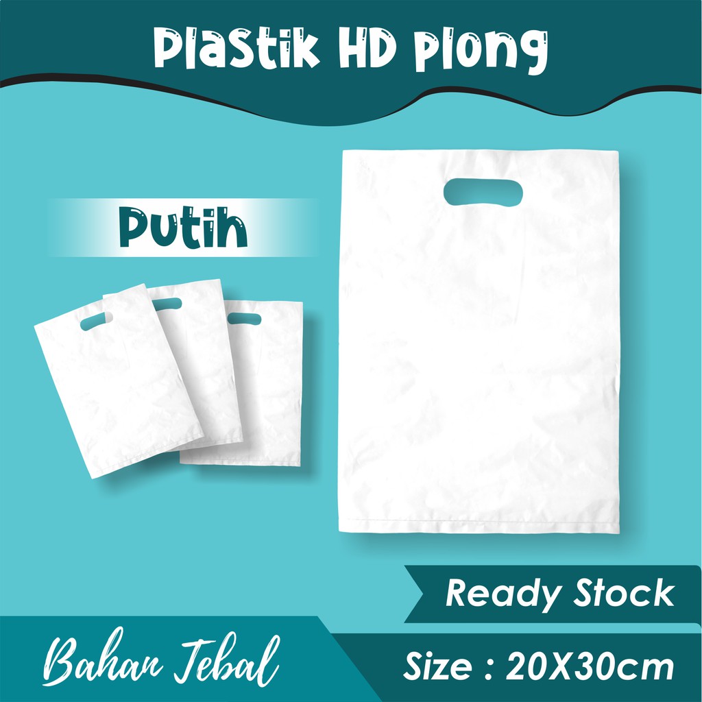 Jual PLASTIK HD PLONG PUTIH TEBAL KRESEK OLSHOP 20 X 30 | Shopee Indonesia