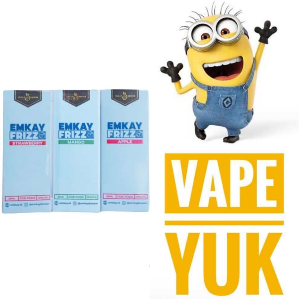 Jual Pods Emkay Frizz 30ml Apple Strawberry Mango | Shopee Indonesia