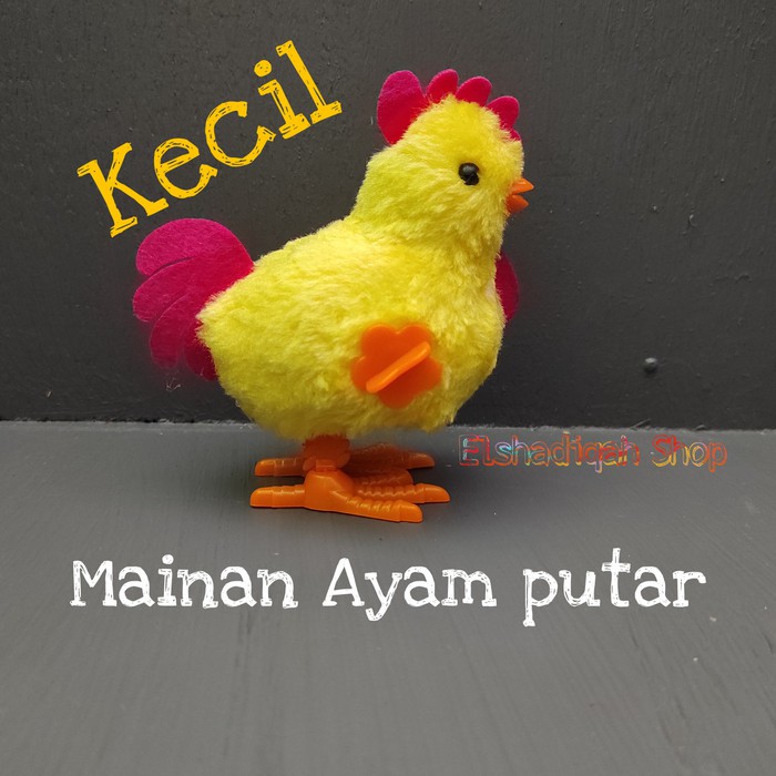 Jual MAINAN AYAM PUTAR UKURAN KECIL ayam loncat petok ayam itik kuning ...