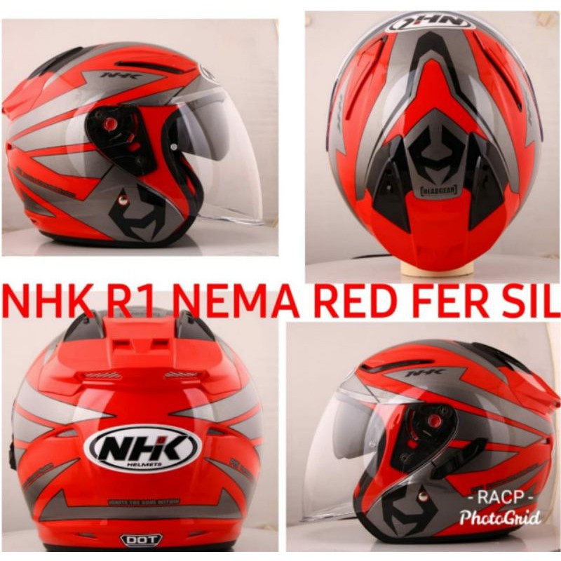 Jual HELM NHK R1 nema arai RED bot x kyt R-1 r 1 rx7x shoei motogp ...
