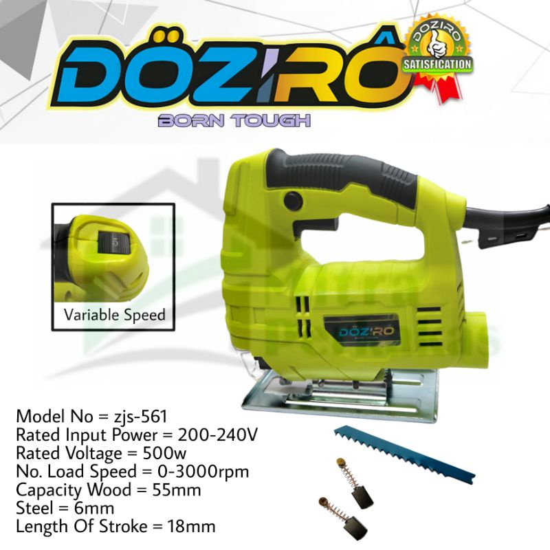 Jual DOZIRO Mesin Jigsaw Variable 500 Watt Mesin Gergaji Listrik Potong ...