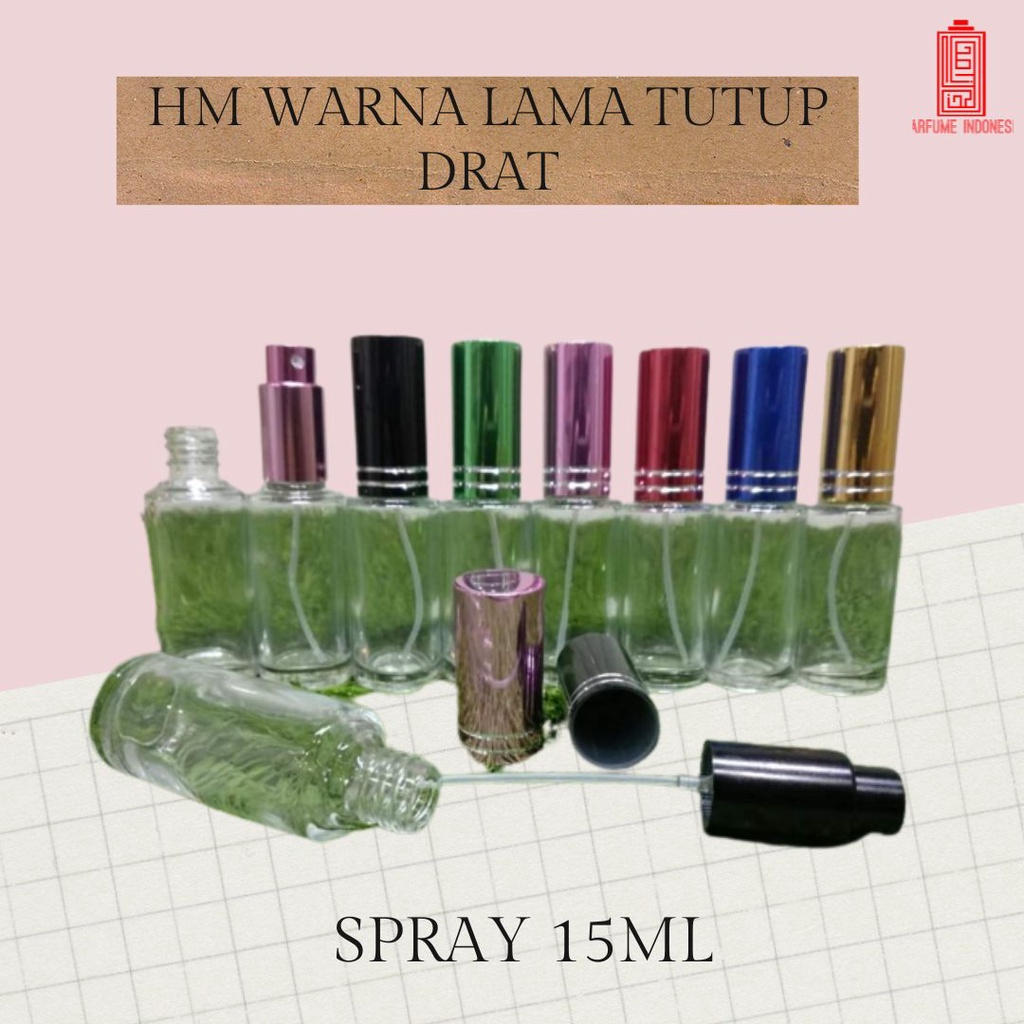 Jual BOTOL PARFUM HM WARNA LAMA 001 | BOTOL PARFUM SPRAY 15ML | Shopee ...