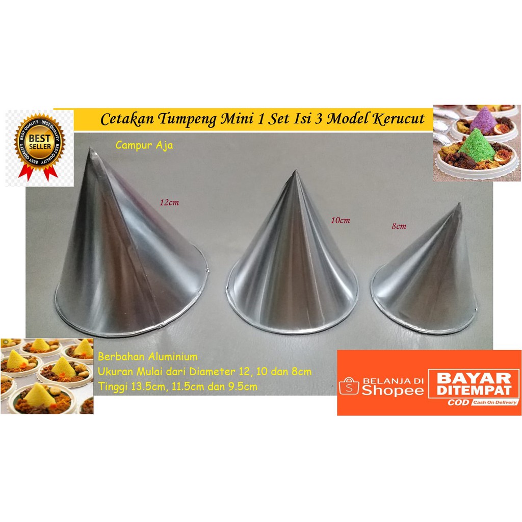 Jual Cetakan Tumpeng Mini / Cetakan Tumpeng Nasi Kuning | Shopee Indonesia