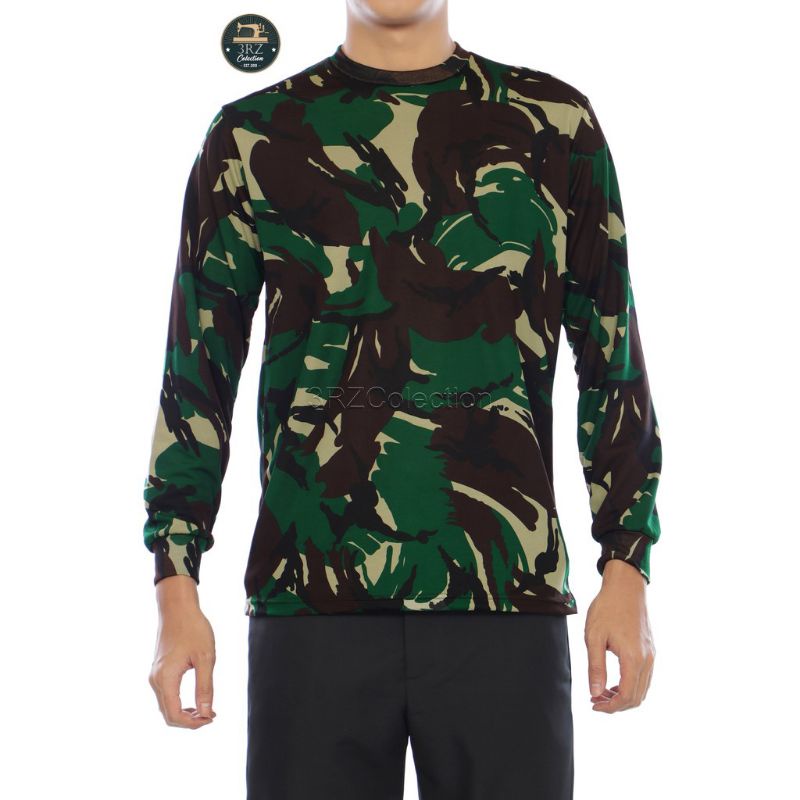 Jual Kaos Loreng TNI Kerah Tinggi Baju Kaos Loreng Malvinas Kaos Doreng Tentara Leher Panjang ...
