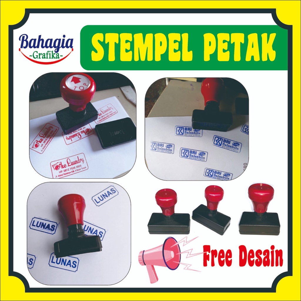 Jual Stempel Stampel Custom Stamp Logo Nama Perusahaan Tanda Tangan ...