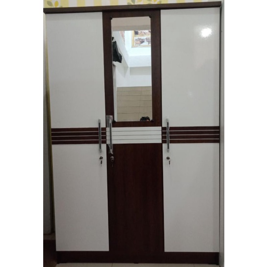 Jual LP VS 02 Lemari Pakaian 3 Pintu PVC glossy kualitas terjamin kokoh ...