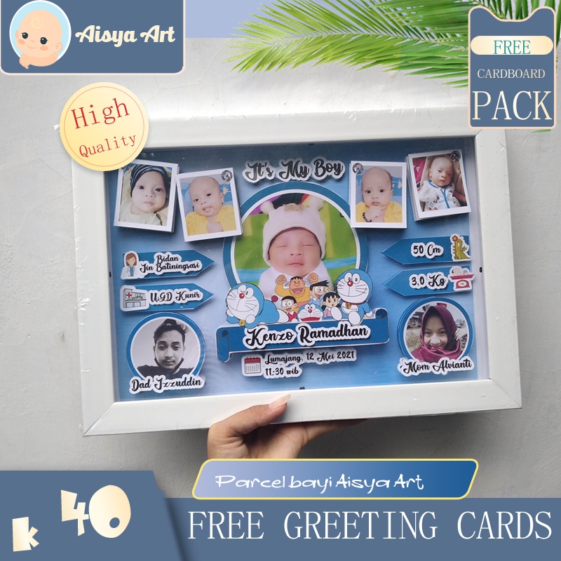 Jual Biodata Bayi Baru Lahir 3d Hampers Bayi Parcel Bayi | Shopee Indonesia