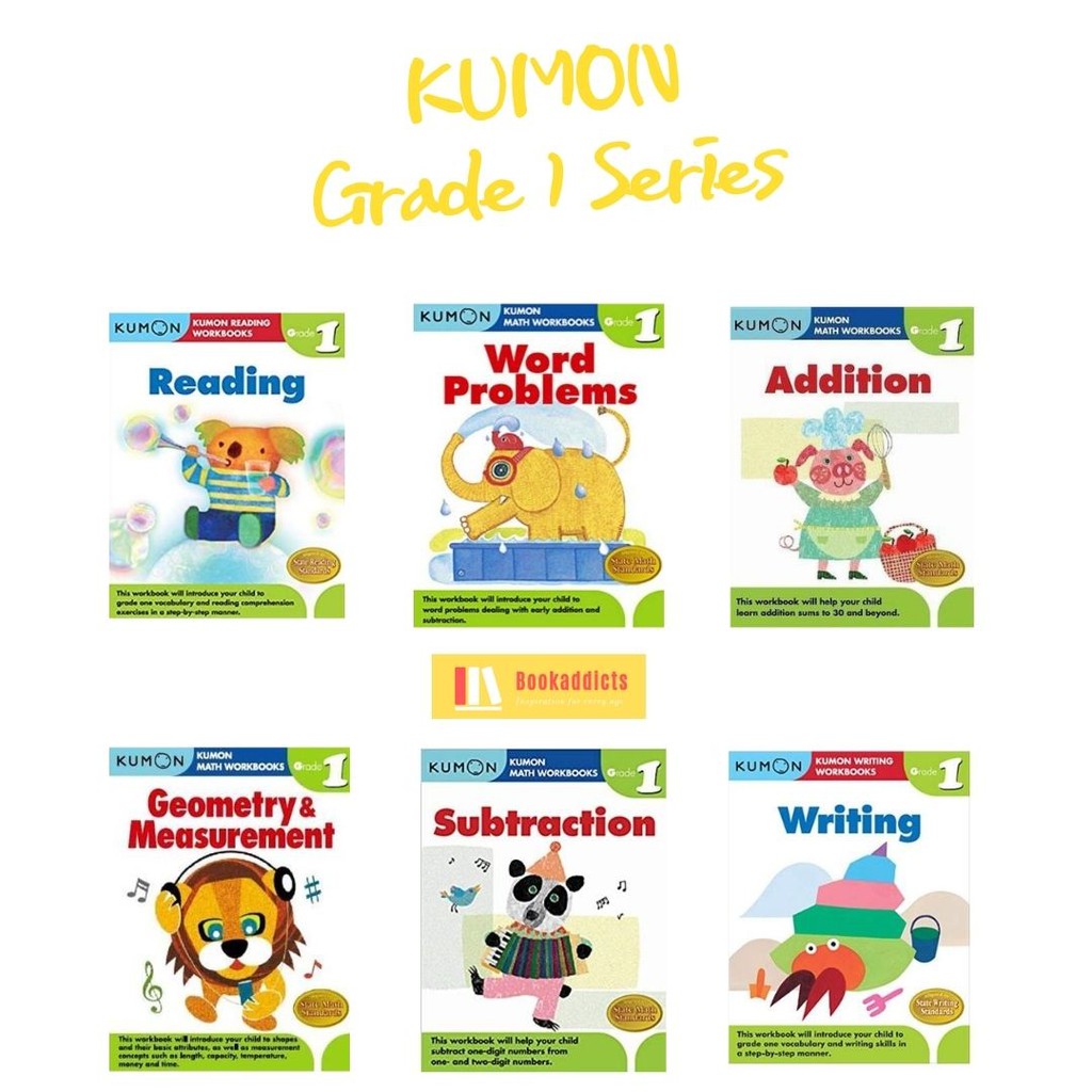 Jual KUMON Grade 1 Package (6Books) | Shopee Indonesia