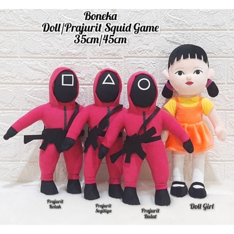 Jual Boneka Squid game with gun/killer doll | Shopee Indonesia