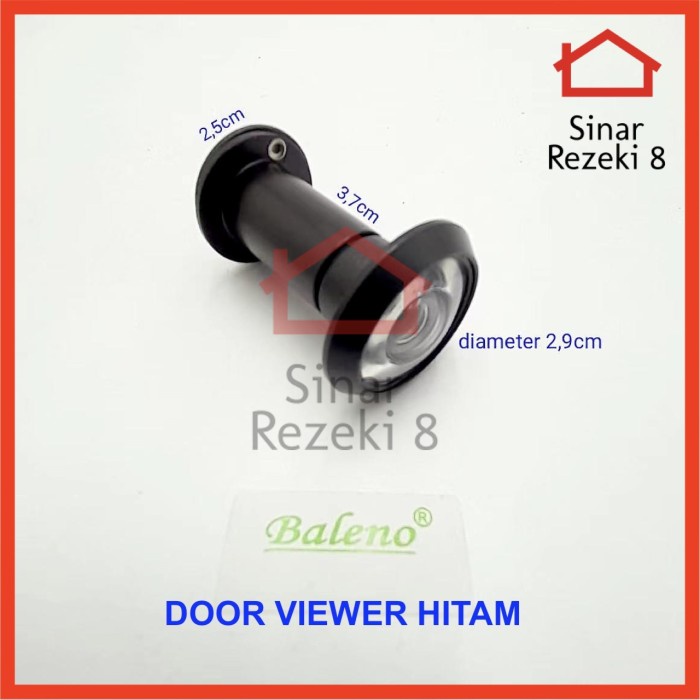 Jual Door Viewer HITAM Baleno / View Door Lubang Intip Pintu Kekeran ...