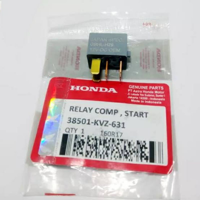 Jual Relay/Riley Stater (Kaki 4) Beat Fi/Vario 150 Ori AHM 38501-KVZ ...