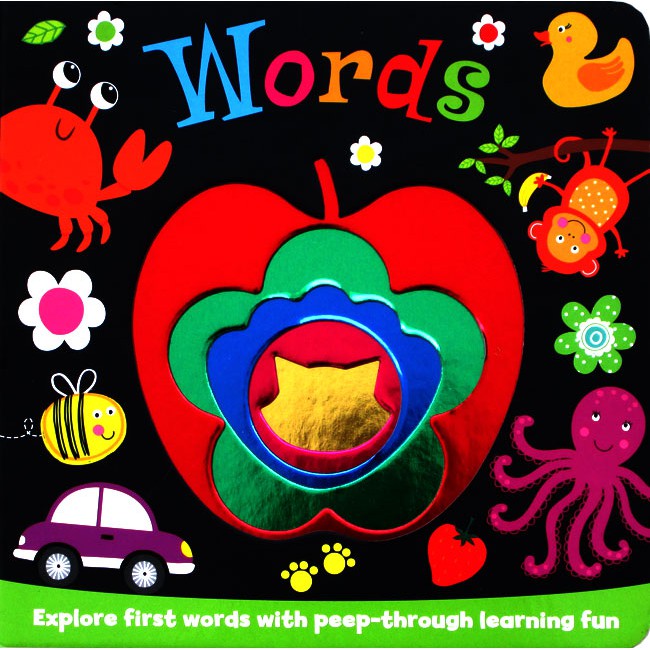 Jual (BB-IGL-PEEK-WORD) Words Board Book - Explore First Words With ...