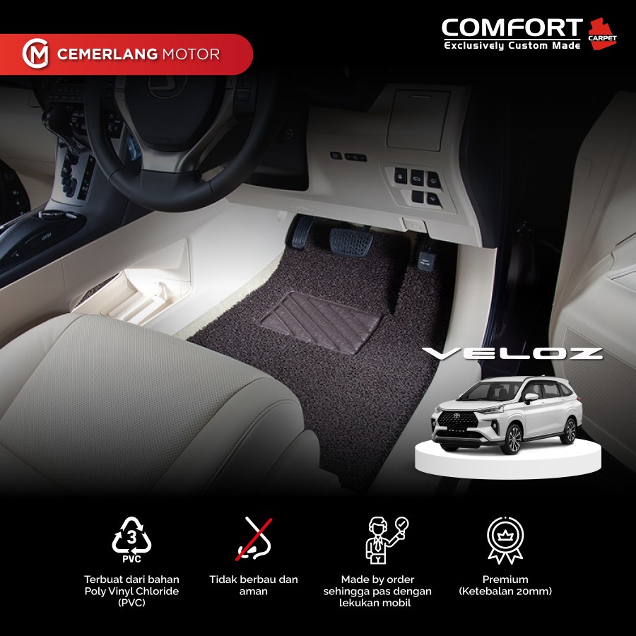 Jual Karpet Mobil Karpet Mie COMFORT Deluxe Coil Mat Toyota Veloz ...