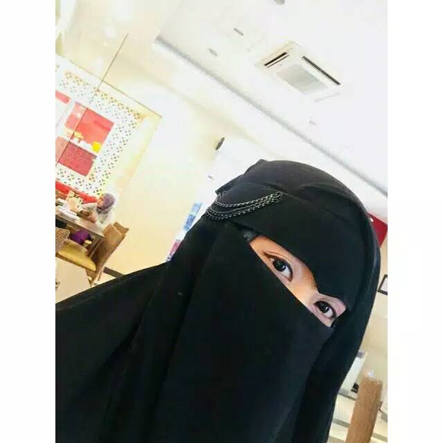 Jual NIQAB YAMAN ELANG RANTAI/PURDAH YAMAN /Cadar Niqob sifon | Shopee ...