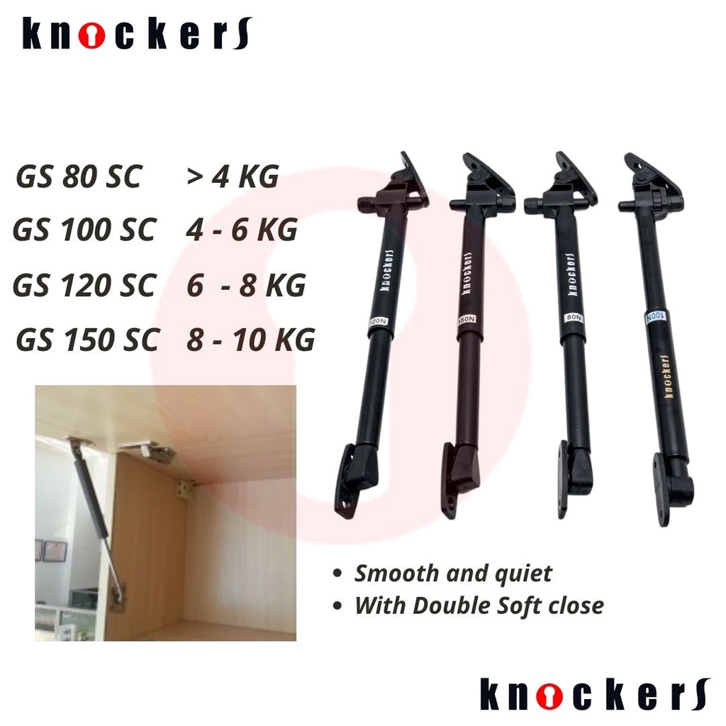 Jual Knockers Gas Spring with Double Soft Close GS | Shopee Indonesia