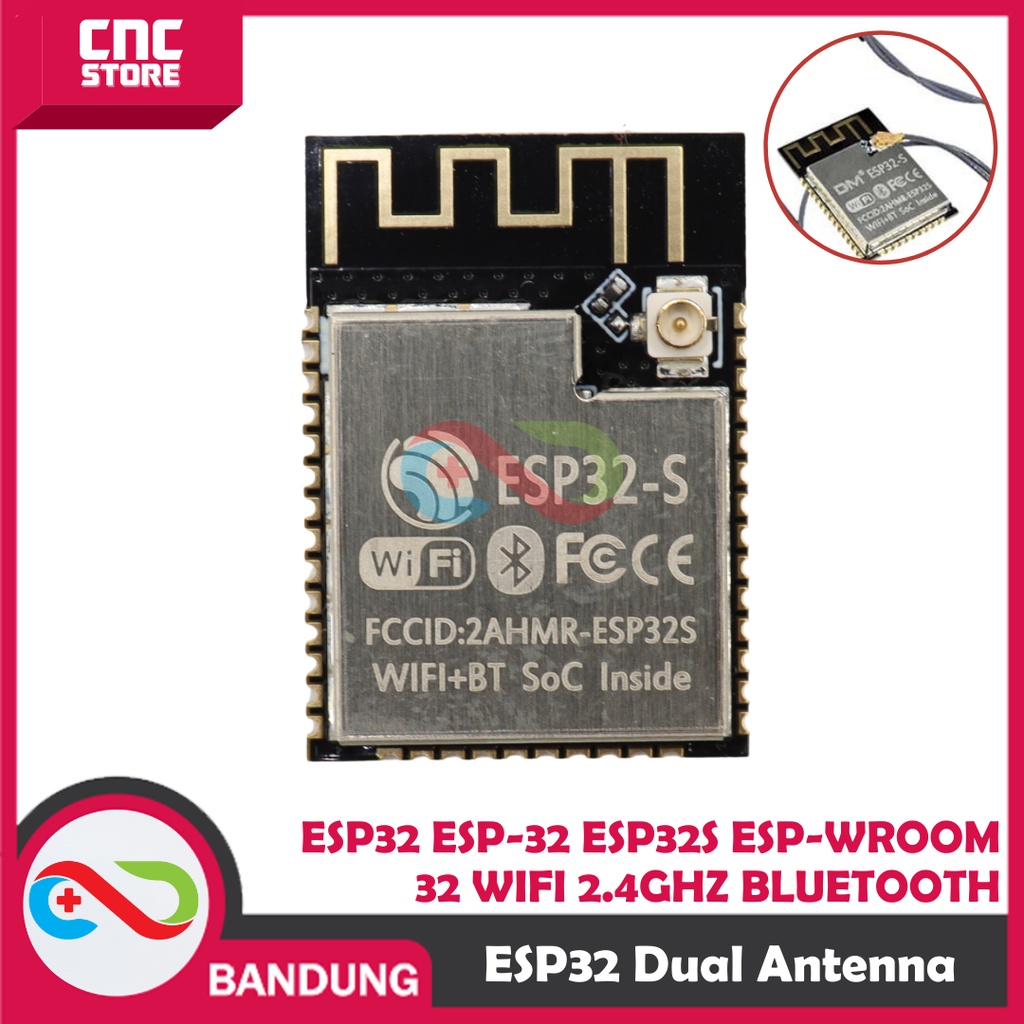 Jual ESP32 ESP-32 ESP32S ESP-WROOM-32 WIFI 2.4GHZ BLUETOOTH DUAL ...
