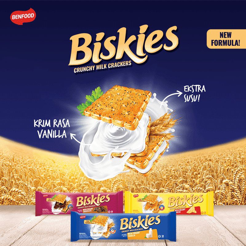 Jual Biskies Sandwich Crackers Vanilla 96 gr | Shopee Indonesia