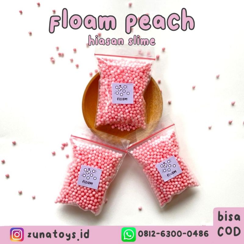 Jual Floam Peach | Big Floam | Floam Warna | Styrofoam | Shopee Indonesia