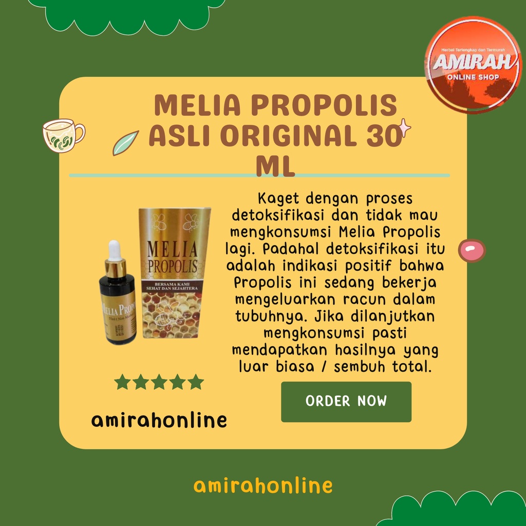 Jual MELIA PROPOLIS ASLI ORIGINAL 30 ML SEBAGAI ANTI BIOTIK ALAMI DAN ...