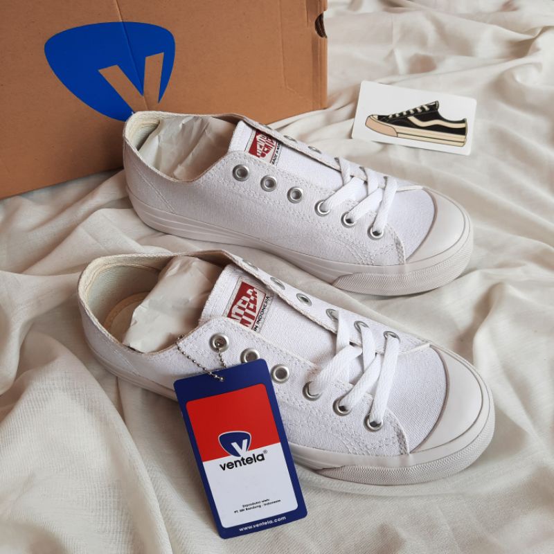 Jual VENTELLA BASIC ALL WHITE ORIGINAL | Shopee Indonesia