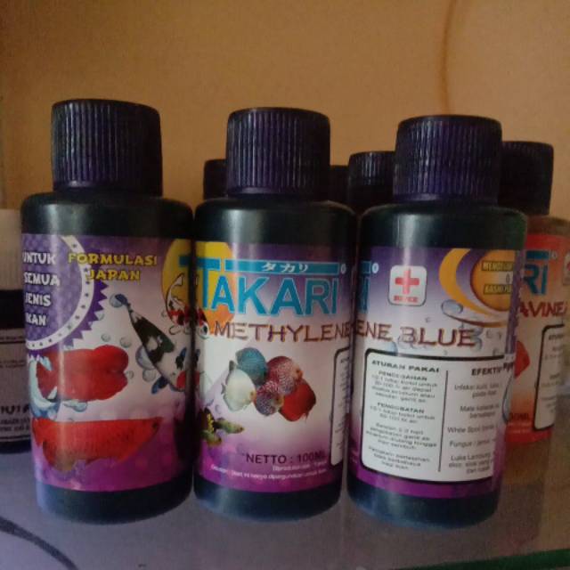 Jual Obat ikan Takari methylene blue 100ml | Shopee Indonesia