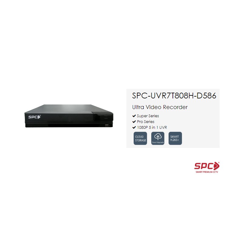 Jual DVR SPC PRO UVR 2MP HISILICON H264+ SPC-UVR7T808H-D586 8 Channel ...