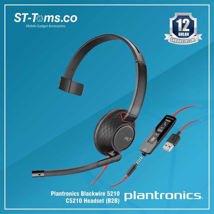 Jual Plantronics Blackwire 5210, C5210 Headset (B2B) | Shopee Indonesia