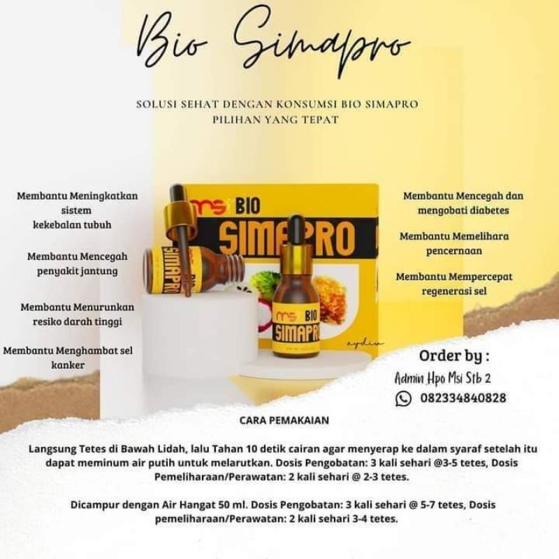 Jual Bio Simapro Msi | Shopee Indonesia