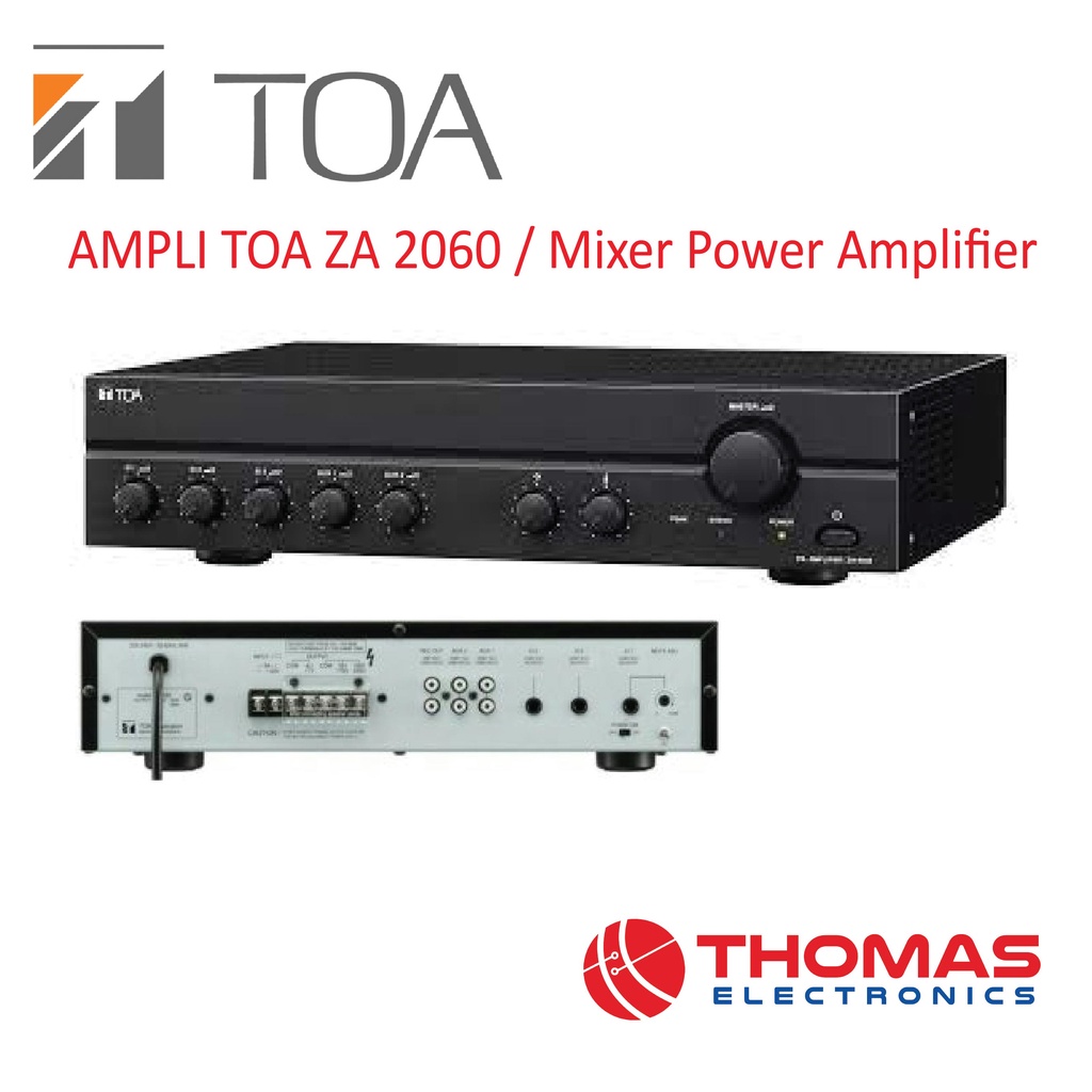 Jual AMPLI TOA ZA 2060 Mixer Power Amplifier | Shopee Indonesia