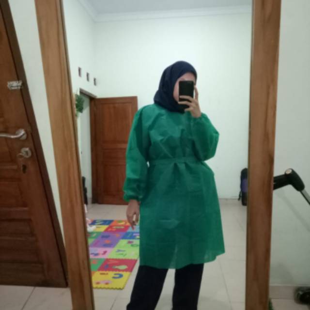 Jual Baju apd baju hazmat anti virus/disposable/baju steril 50gsm ...