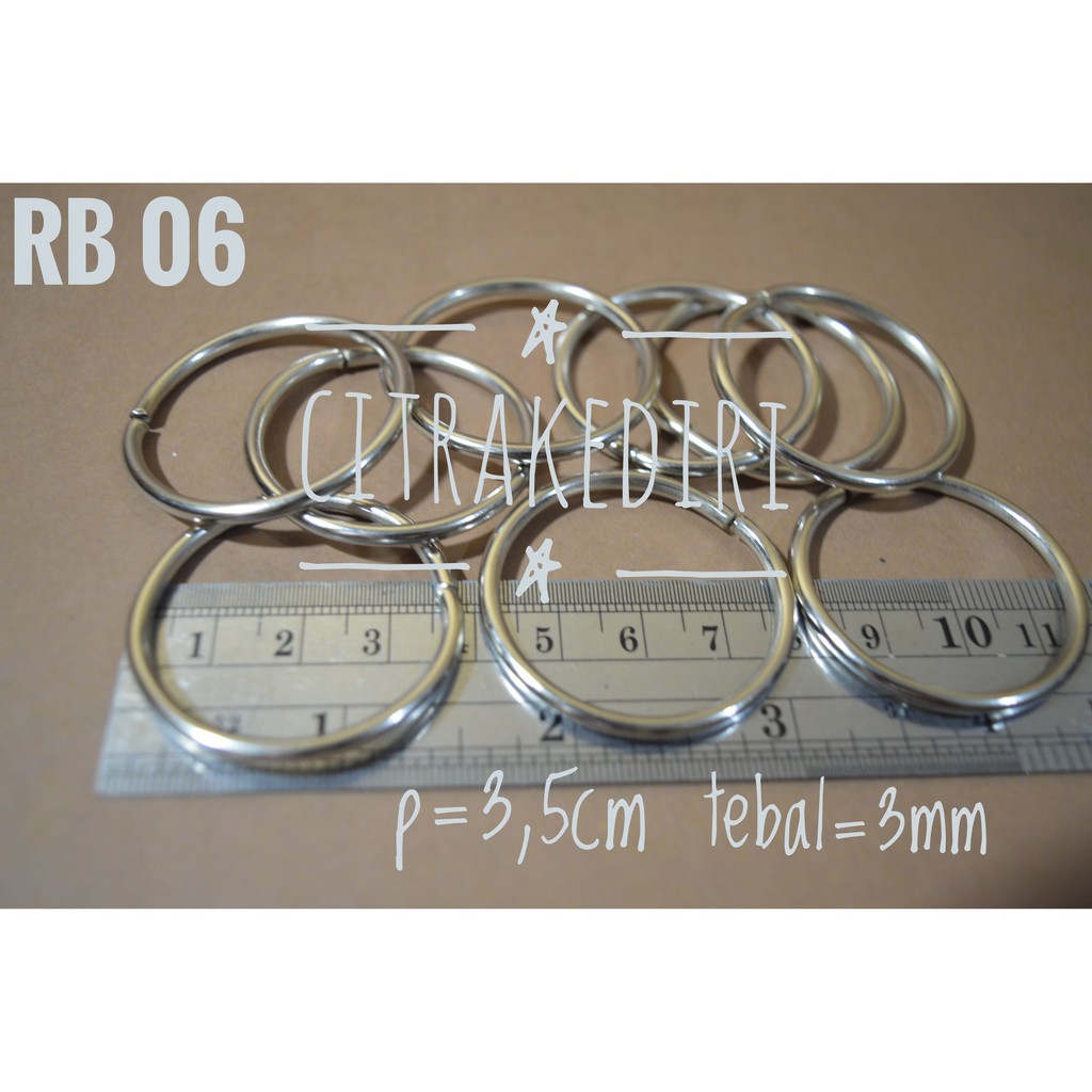 Jual Ring Bulat Nikel ukuran 3,5 cm - Ring Tas - Ring souvenir ...