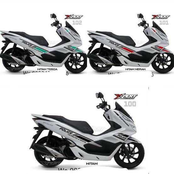 Jual Stiker Cutting PCX Putih / Sticker Stiker PCX / Striping PCX ...