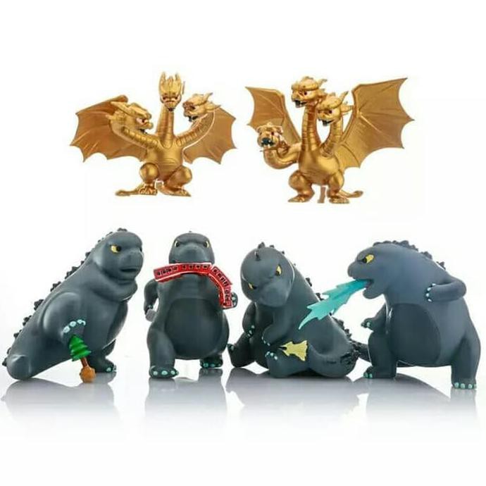 Jual Godzilla King Ghidorah Mini Series Chibi Figure Set 12 Dijamin ...