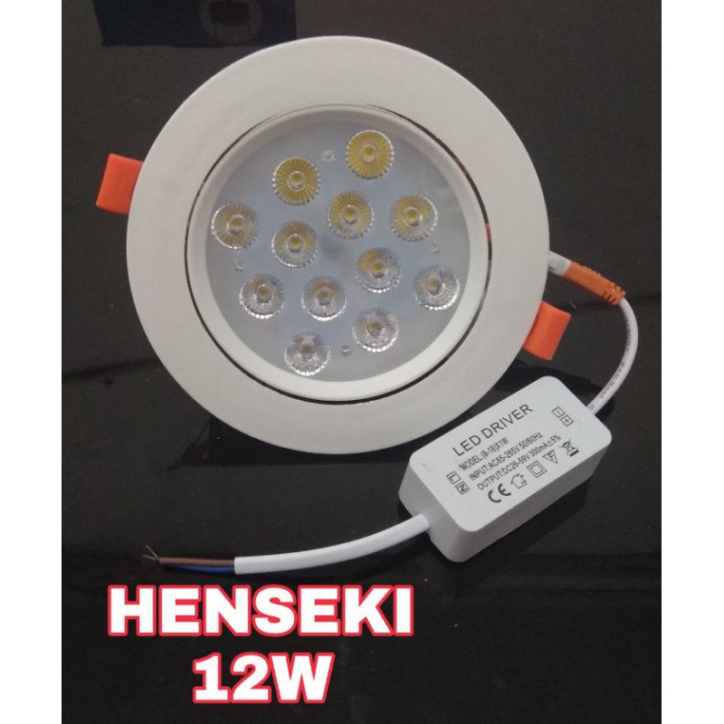 Jual Lampu Downlight LED 12W 12Mata HENSEKI | Shopee Indonesia