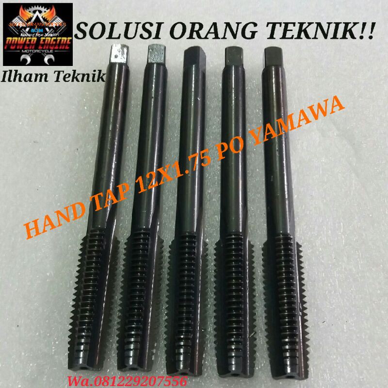 Jual HAND TAP 12X1.75 PO atau LURUS merk YAMAWA atau TAP atau ALAT BUBUT | Shopee Indonesia