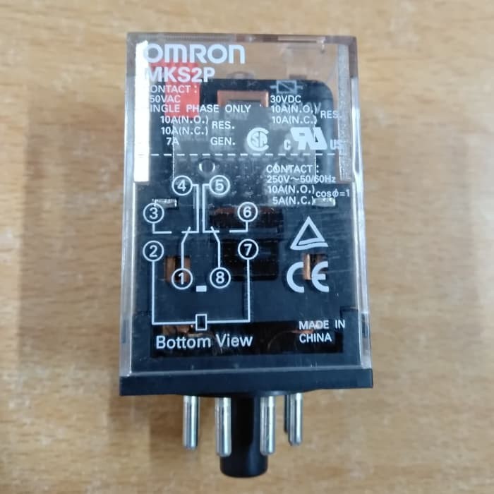 Jual Relay MKS 2P MKS2P MK2P MK2P-I Omron original 110V AC Diskon | Shopee Indonesia