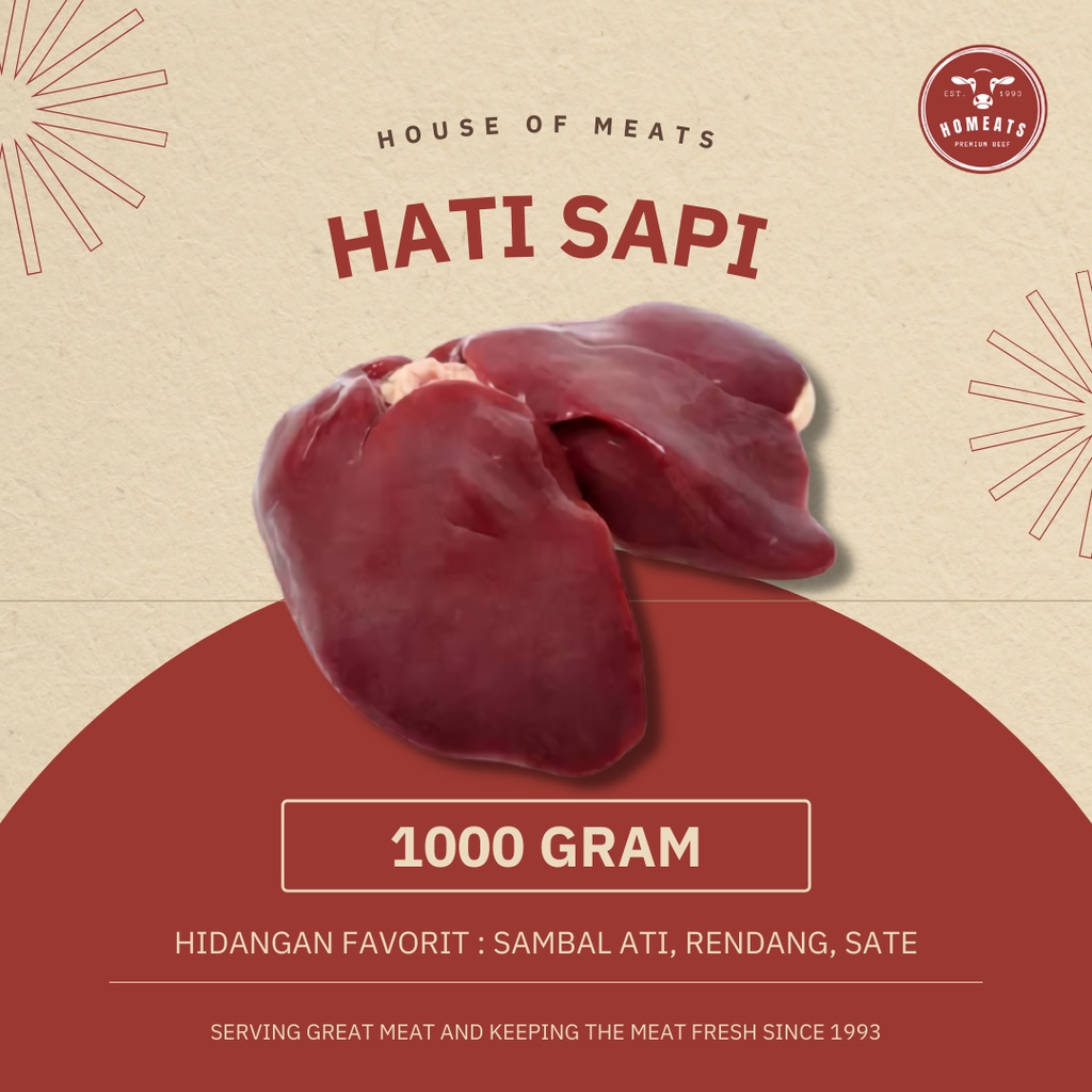 Jual Hati Sapi Segar 1000 Gram | Shopee Indonesia