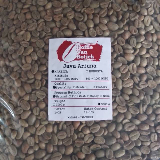 Jual Grenbean Arabica Specialty_Java Arjuna | Shopee Indonesia