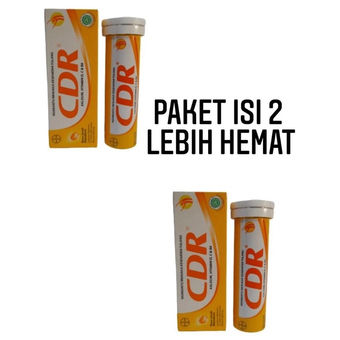 Jual PAKET HEMAT CDR ISI 2 || CDR RASA JERUK ISI 10 TABLET || VITAMIN C ...