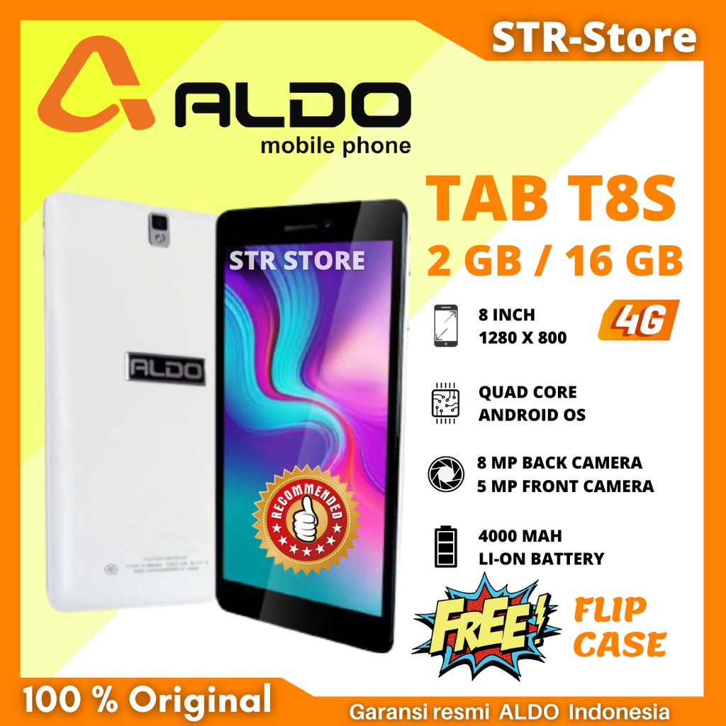 Jual ALDO TAB T8S TABLET 8 INCH MURAH 100% ORIGINAL GARANSI RESMI TAB MURAH | Shopee Indonesia