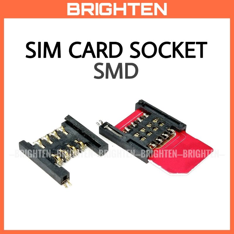 Jual Socket SIM Card Connector Soket Konektor Kartu SIM SMD | Shopee ...